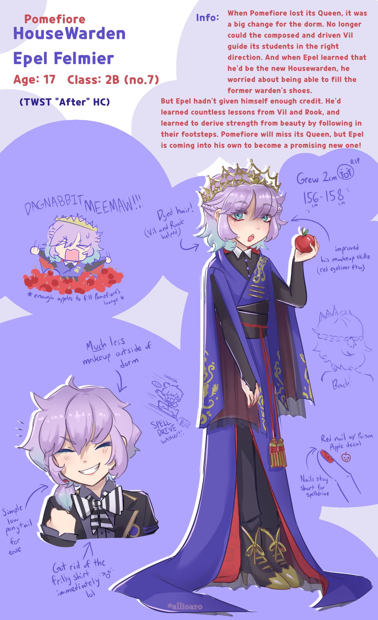 allio(idia’s bbg💀☕️💗) on Twitter: "TWST “After” headcannons// Housewarden Epel Felmier!（^ω ...