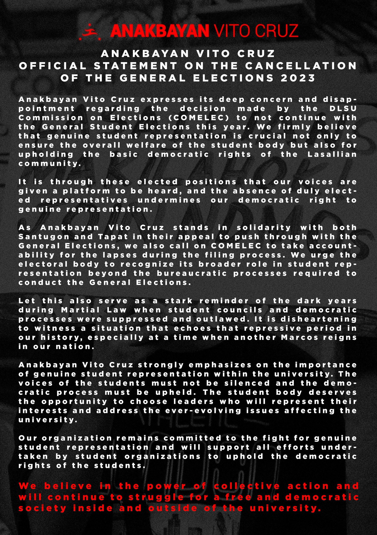 Anakbayan Vito Cruz on Twitter: Anakbayan Vito Cruz on Twitter:
