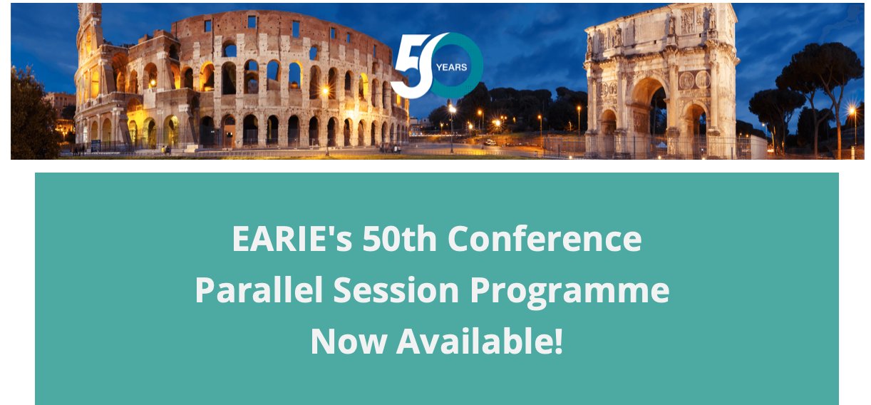 EARIE-News on Twitter: "Presenting at #EARIE23? Full parallel programme released https://t.co ...