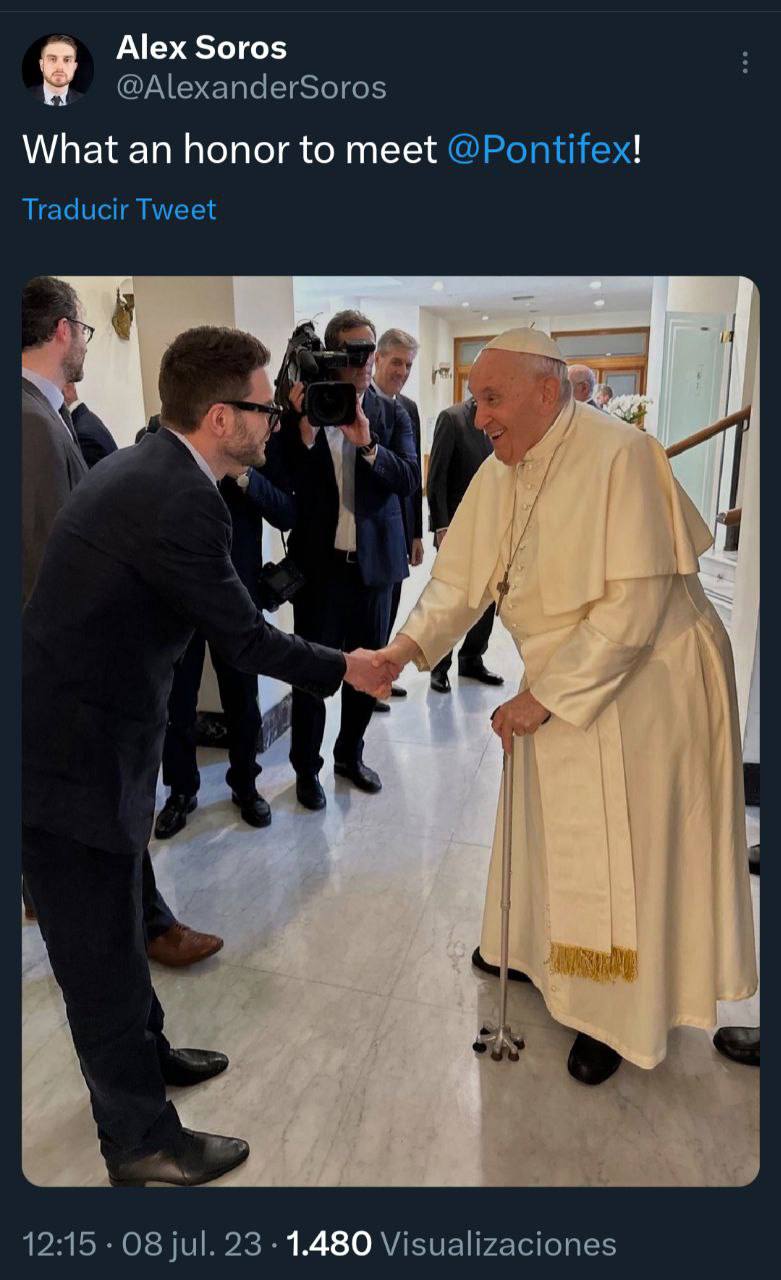 Spriter Team on Twitter: "Soros Jr. liked the meeting with the Pope https://t.co/3VCplvF4TZ ...