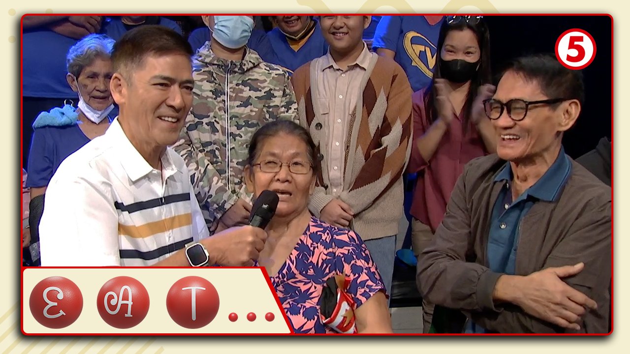 TV5 on Twitter: "From barangay to studio! Welcome po sa E.A.T. Studio, Nanay Violeta! Happy ...