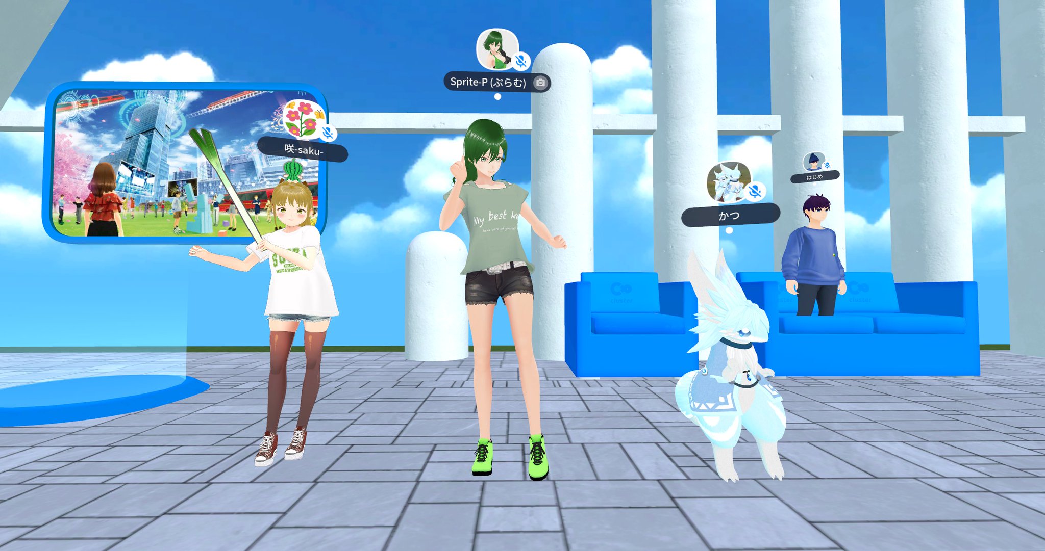 SpritePlum on Twitter: "かつさん、涼しそうなアバターさんですね～ 氷属性のようなクールさがありますね～ いいですね～蒸し暑いこの頃に視覚的にもいいですね～ノリノリ ...