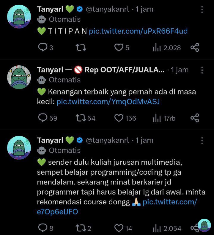 Tanyarl 💚 on Twitter: "💚 [titipan] Kenapa ya Twitter ku gabisa auto ...