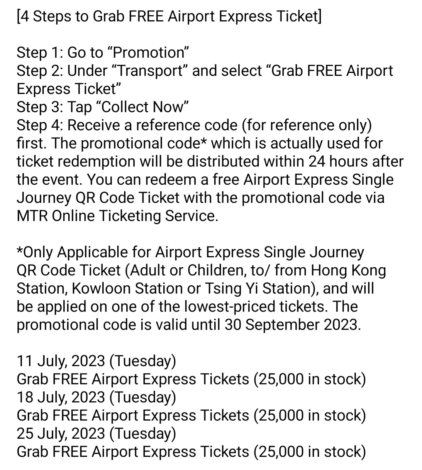 Aaron Busch on Twitter: "Tickets can only be won using the MTR Mobile app. You must be a ...