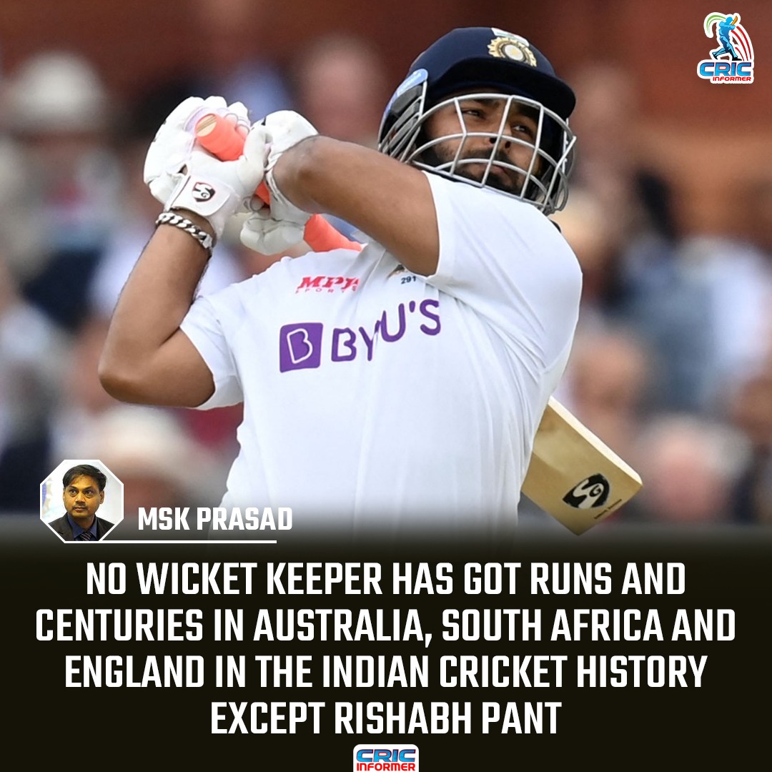 CricInformer on Twitter: "MSK Prasad has his say on Rishabh Pant. #Cricket #CricketNews # ...