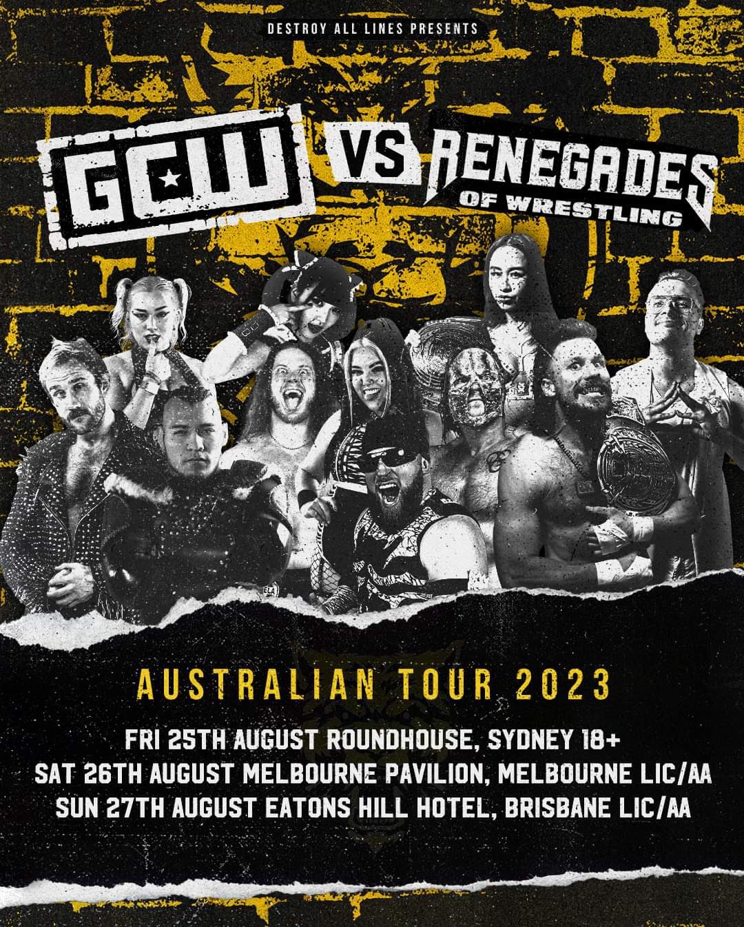 Renegades of Wrestling on Twitter: "** TICKET UPDATE ** * Fri Aug 25 ...