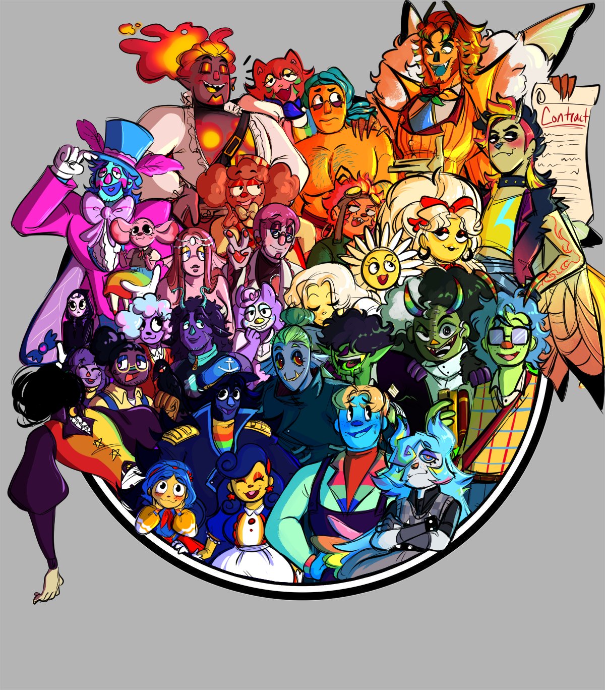Lyssi Art on Twitter: "Welcome Home OC Color wheel is done! TY for letting me draw all your OCs ...