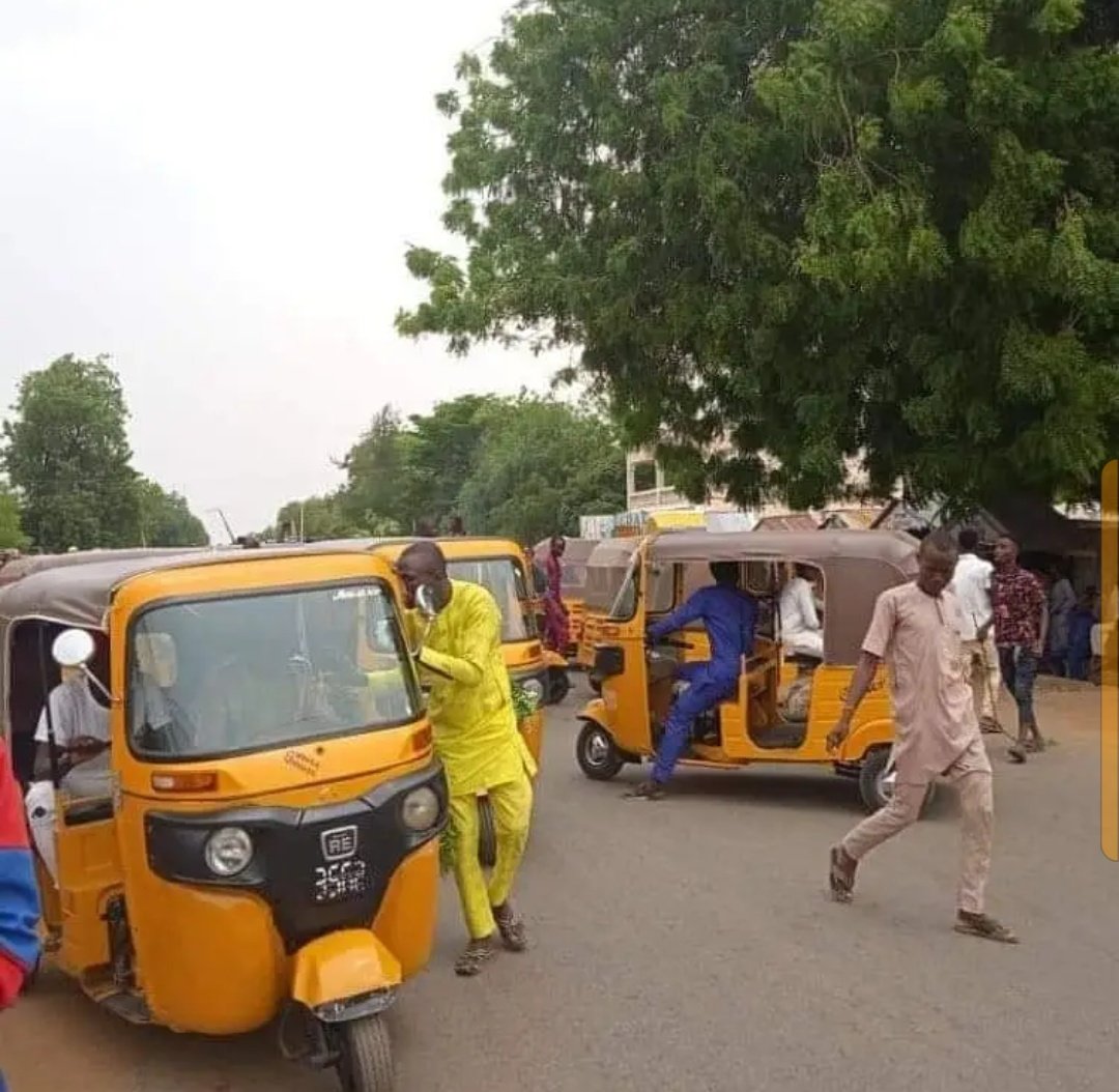 I was inside a keke yesterday when a guy came in. It was a short ride ...