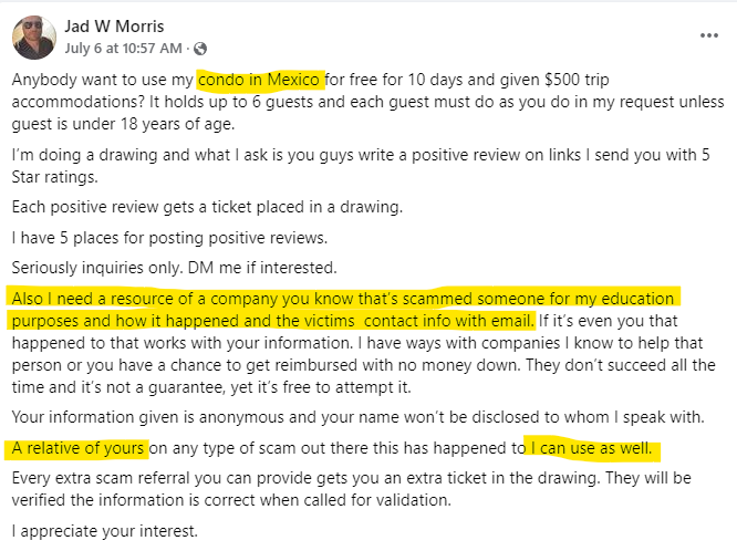 William Coffin on Twitter: "1/ It hasn't been a few weeks since AZ GRIFTER JAD MORRIS was ...