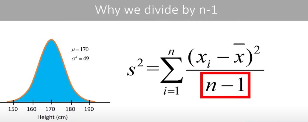 Rohan Paul on Twitter: "🚀Do you know why, while calculating population variance we divide by N ...