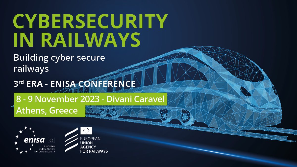 EU AgencyForRailways on Twitter: "🗓️Save the date for the 3rd ERA-ENISA Conference on ...