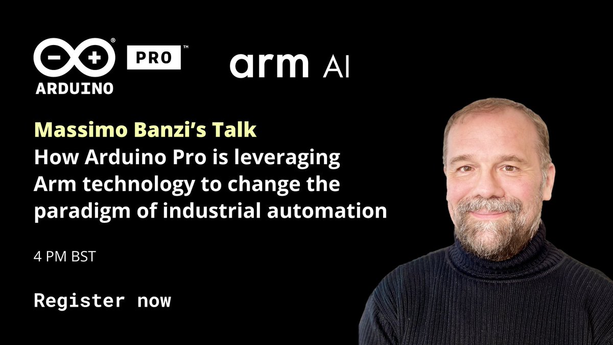 Arduino On Twitter Reminder Join Mbanzi For An Arm Tech Talk Tomorrow Where He Ll Discuss