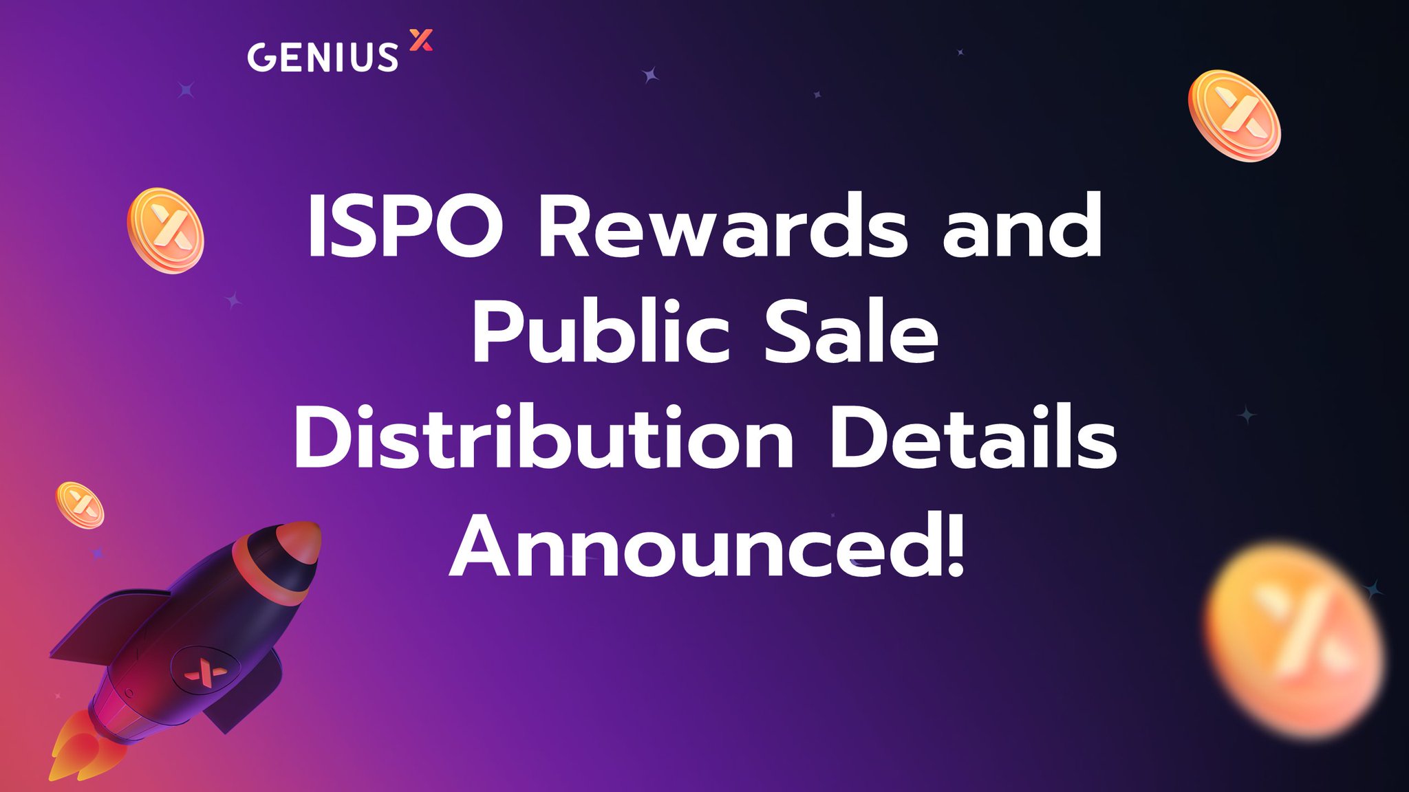 Genius X official on Twitter: "🥳 We are thrilled to announce $GENSX #ISPO rewards distribution ...