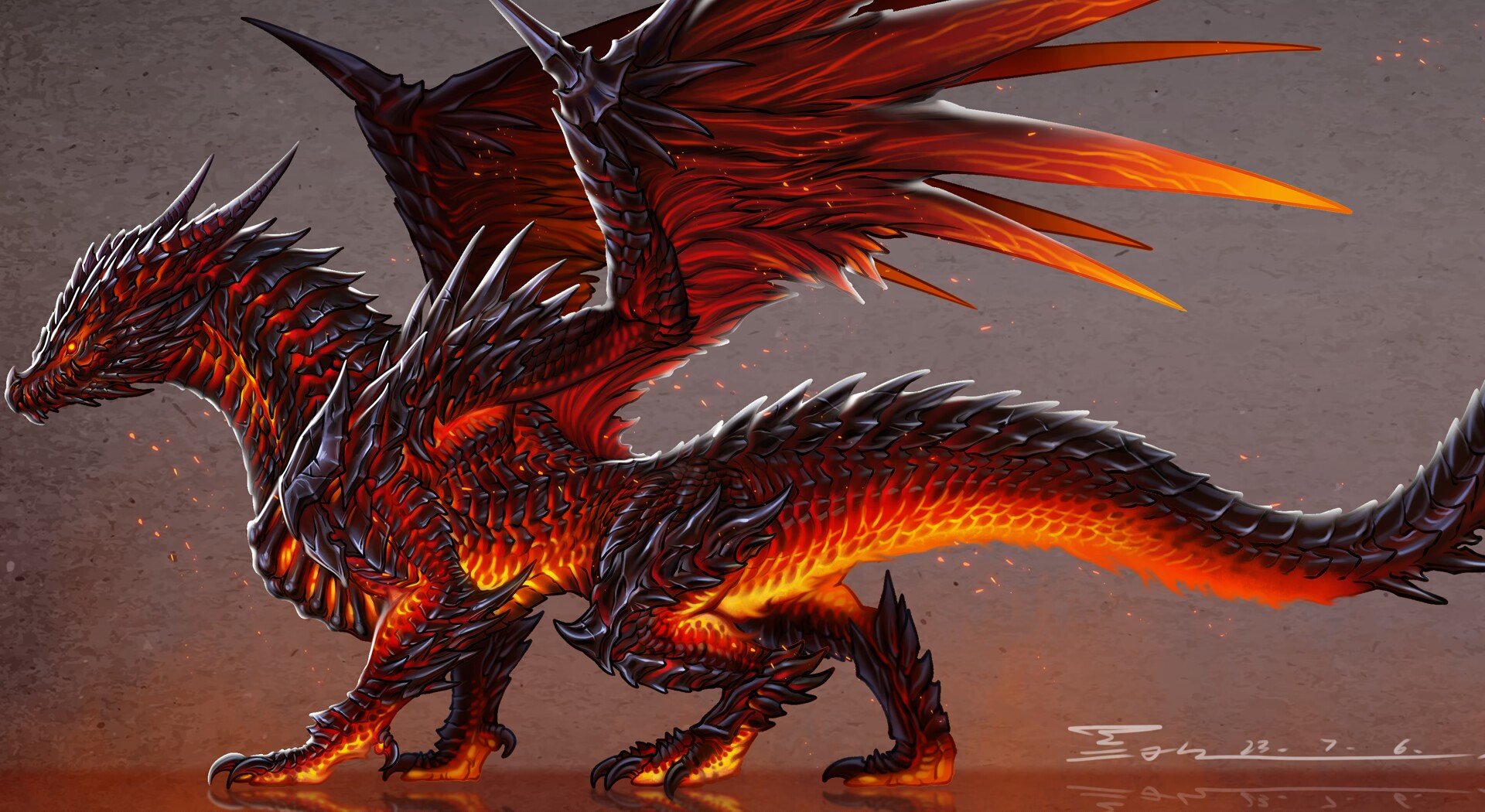 Cool Fire Dragon Pictures