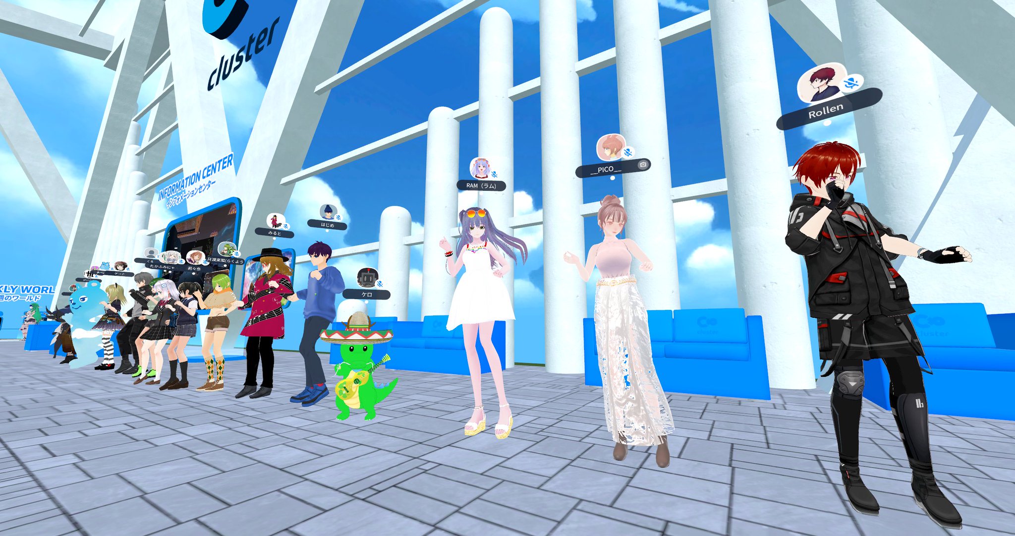 SpritePlum on Twitter: "PICOさん、いつもいつもありがとーございます～ 今日もご一緒にノリノリできてうれしいですよ～ #cluster https://t.co ...