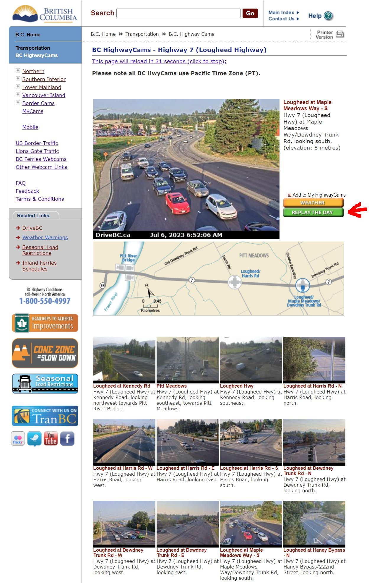 DriveBC on Twitter: "#KnowBeforeYouGo #BritishColumbia https://t.co/lDovpmRINE [desktop] and ...