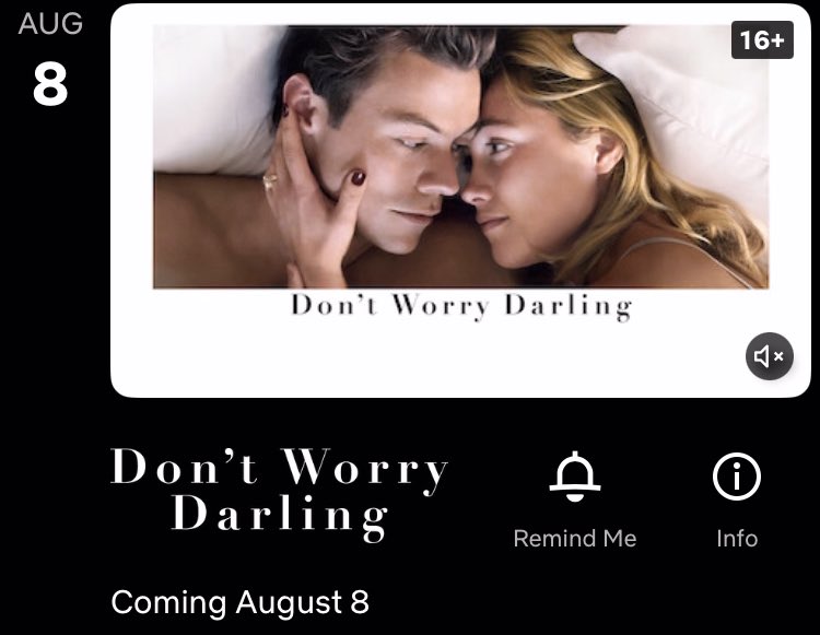 mkhryk on Twitter: "Netflix8月8日配信予定 『ドント・ウォーリー・ダーリン』 監督：オリヴィア・ワイルド。 出演：フローレンス・ピュー、ハリー・スタイルズ、クリス ...