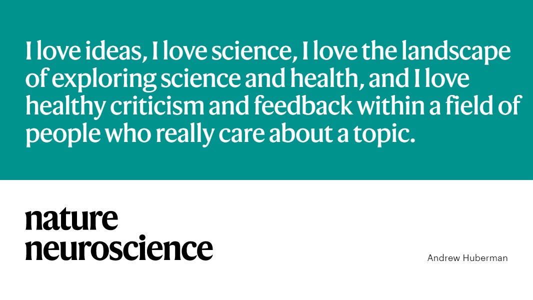 Nature Neuroscience on Twitter: "A Q&A with Andrew Huberman (@hubermanlab), who spoke about his ...