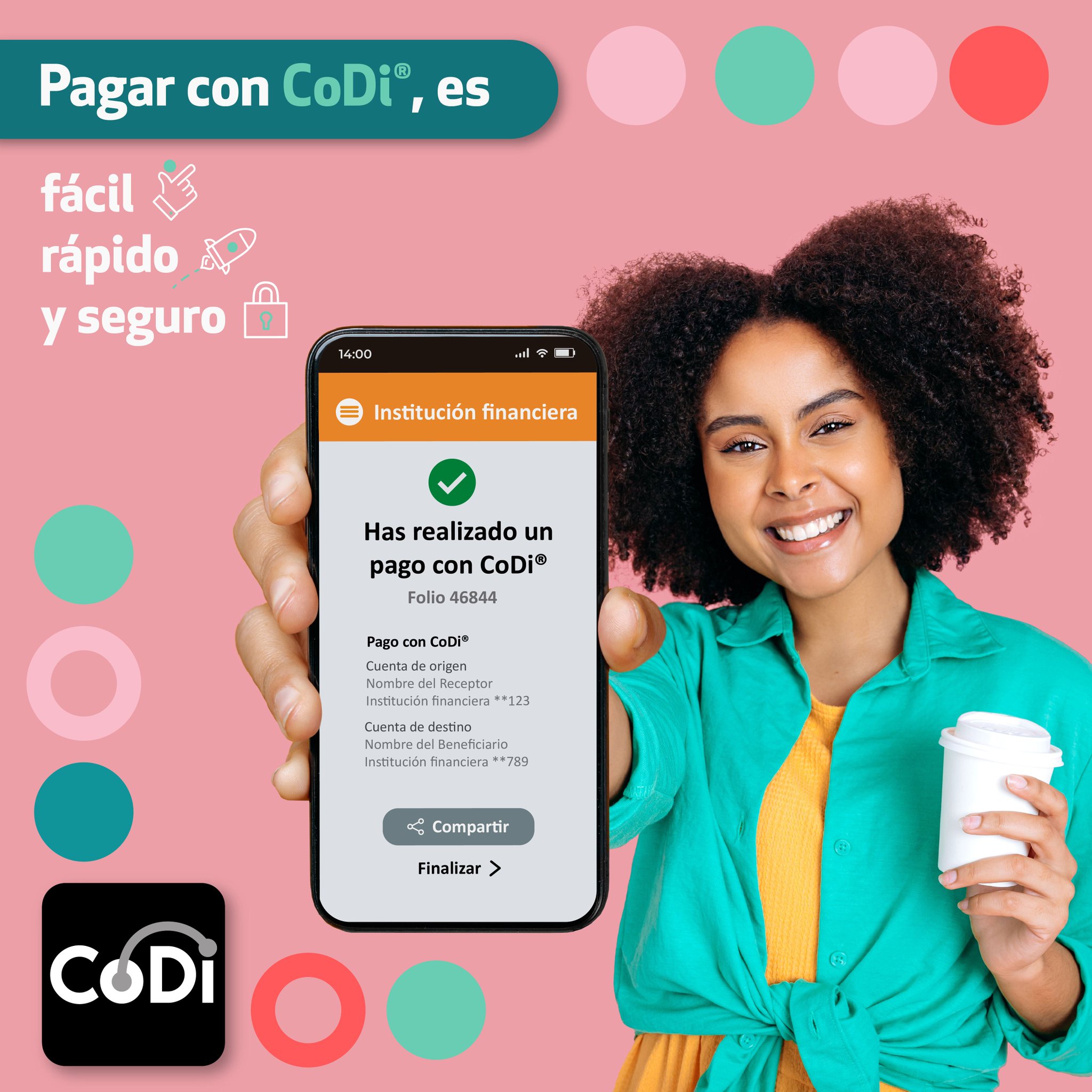 Banxico Educa on Twitter: "Con CoDi® puedes pagar usando sólo tu celular Busca CoDi® en la app ...