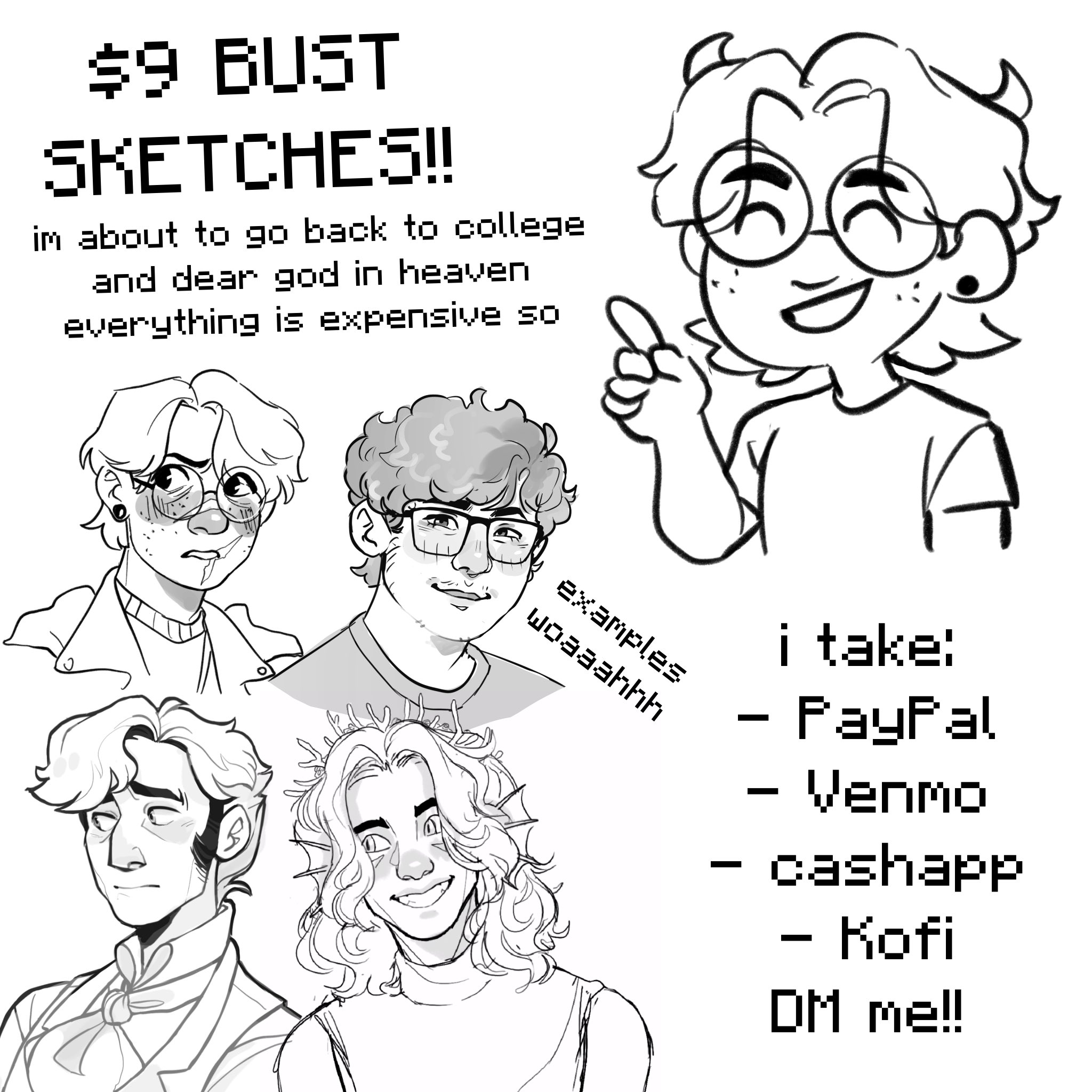 nate!! 👓😈 on Twitter: "back to school season is HERE so im doing the super cheap sketch ...