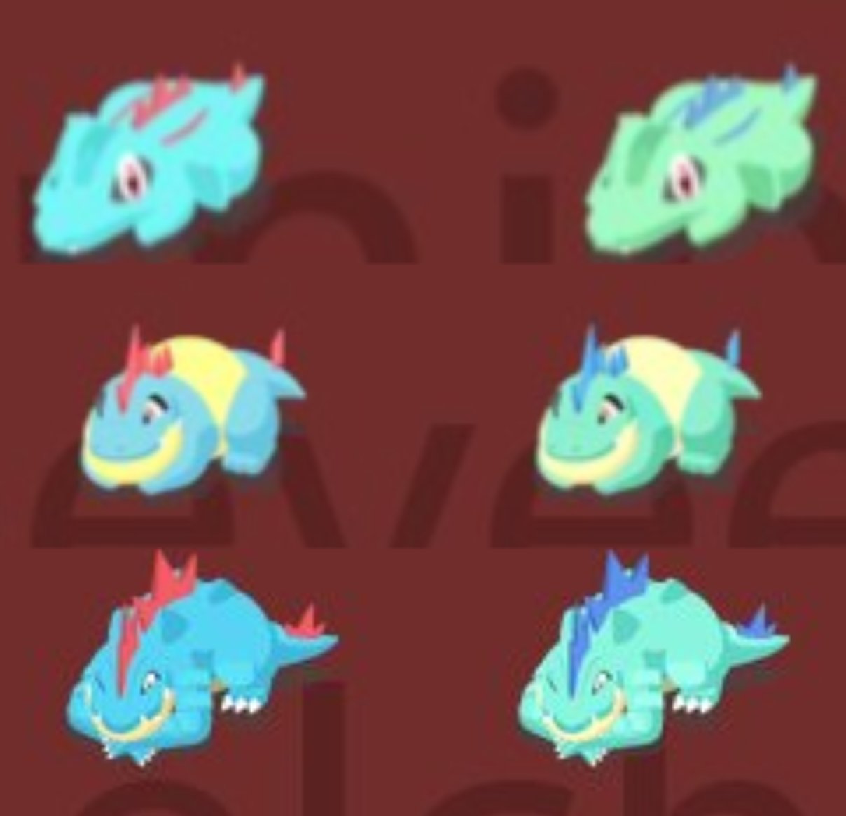 Shiny Totodile Sprite