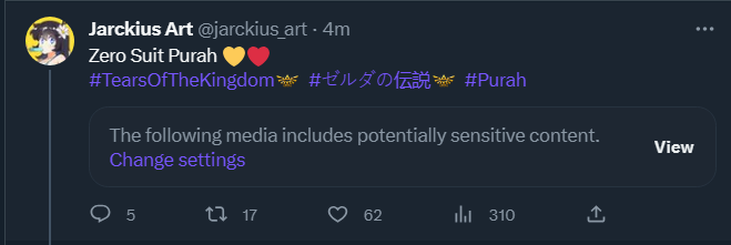 Jarckius Art on Twitter: "Aaaaagh c'mon Twitter, it's not even a big deal! This censorship is ...