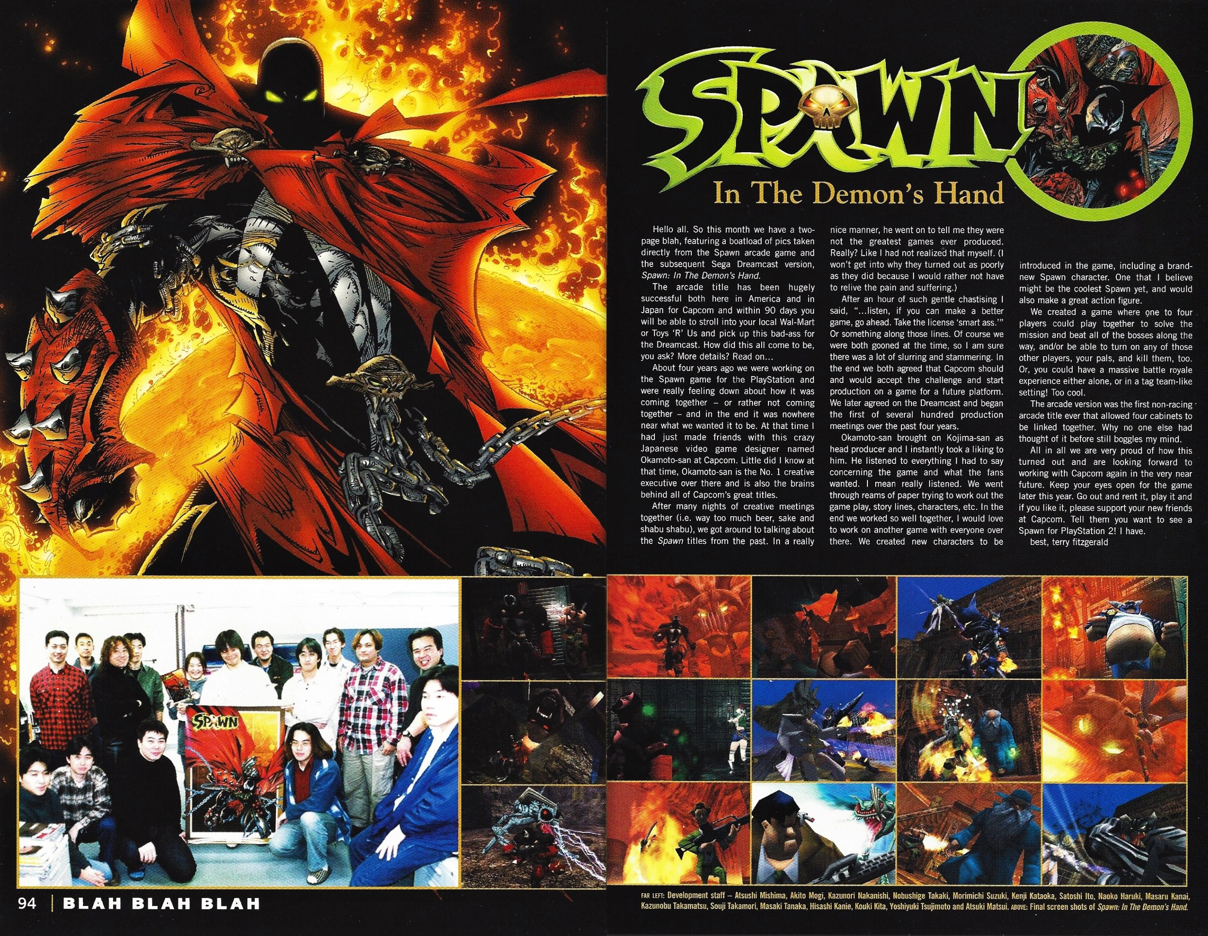 Daily Spawn Archive on Twitter: "A two-page spread from Spawn's comic column with Terry ...