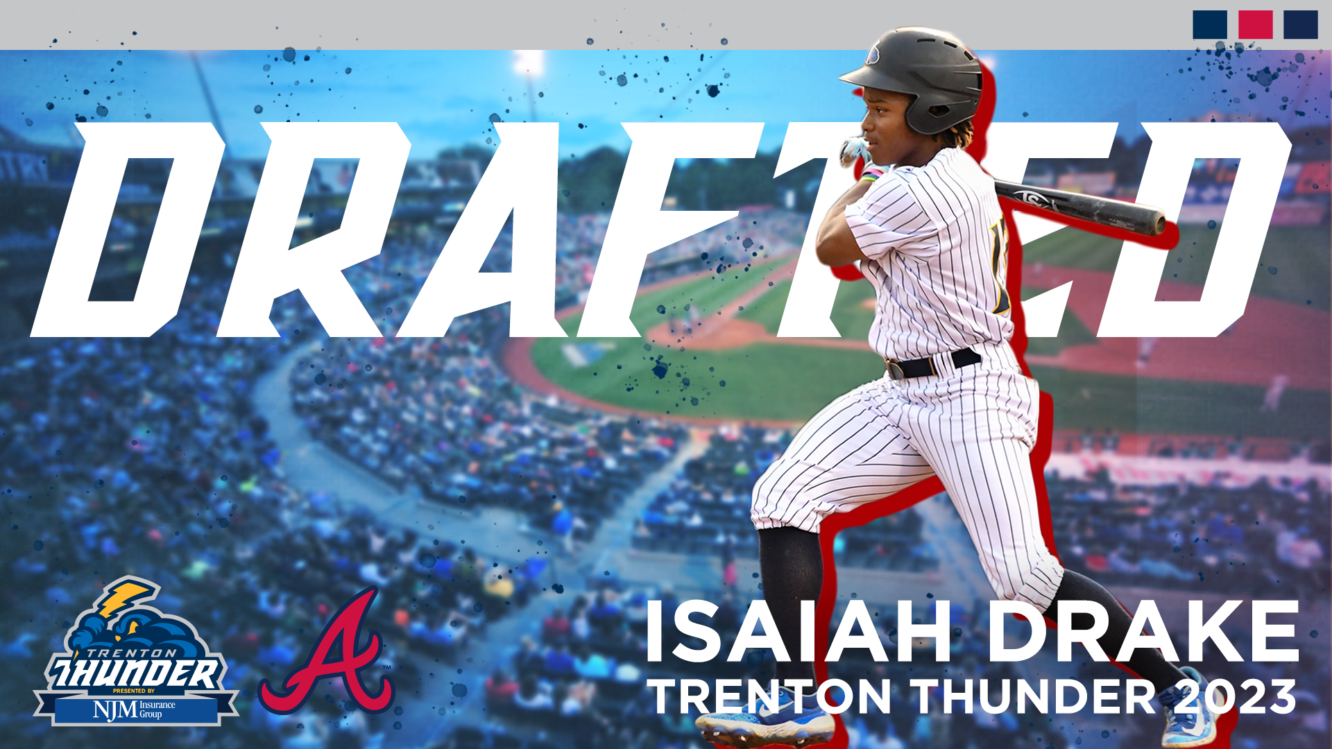 Trenton Thunder⚡ on Twitter: "🚨DRAFTED!🚨 Thunder's Isaiah Drake selected by the Braves in today ...