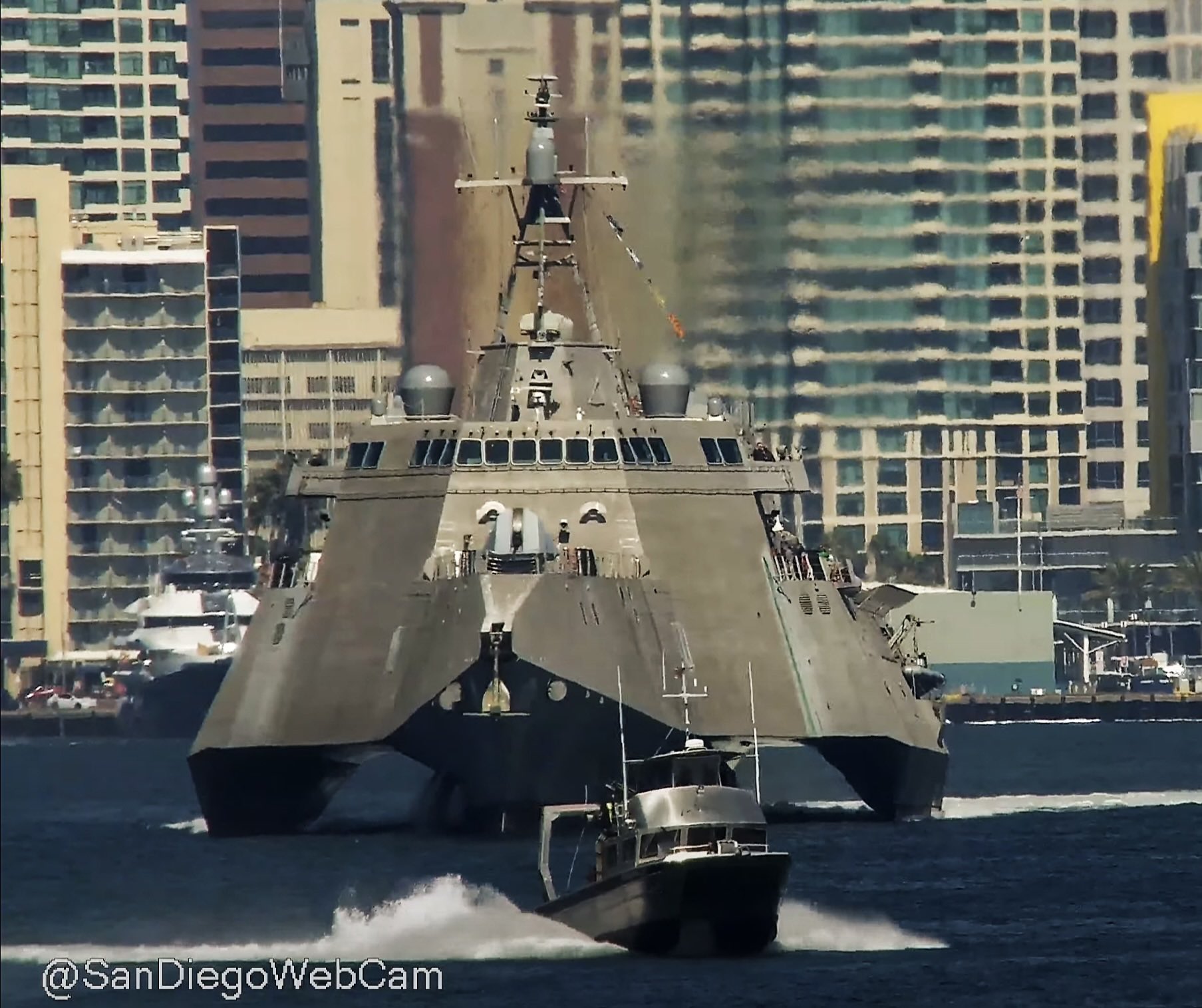 WarshipCam on Twitter: "USS Montgomery (LCS 8) Independence-variant littoral combat ship leaving ...
