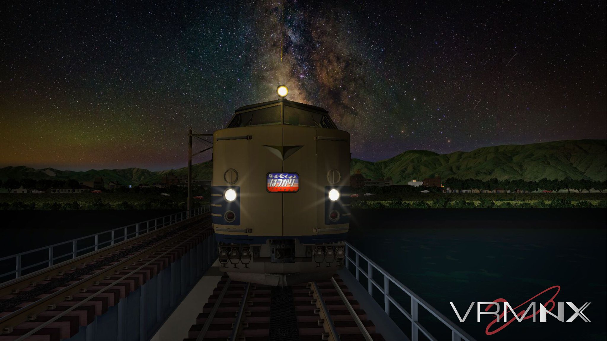 zio on Twitter: "Series 583 under the Milky Way #vrmnx #鉄道模型シミュレーター #鉄道 #LuminarNeo #RTした鉄道ファン全員 ...