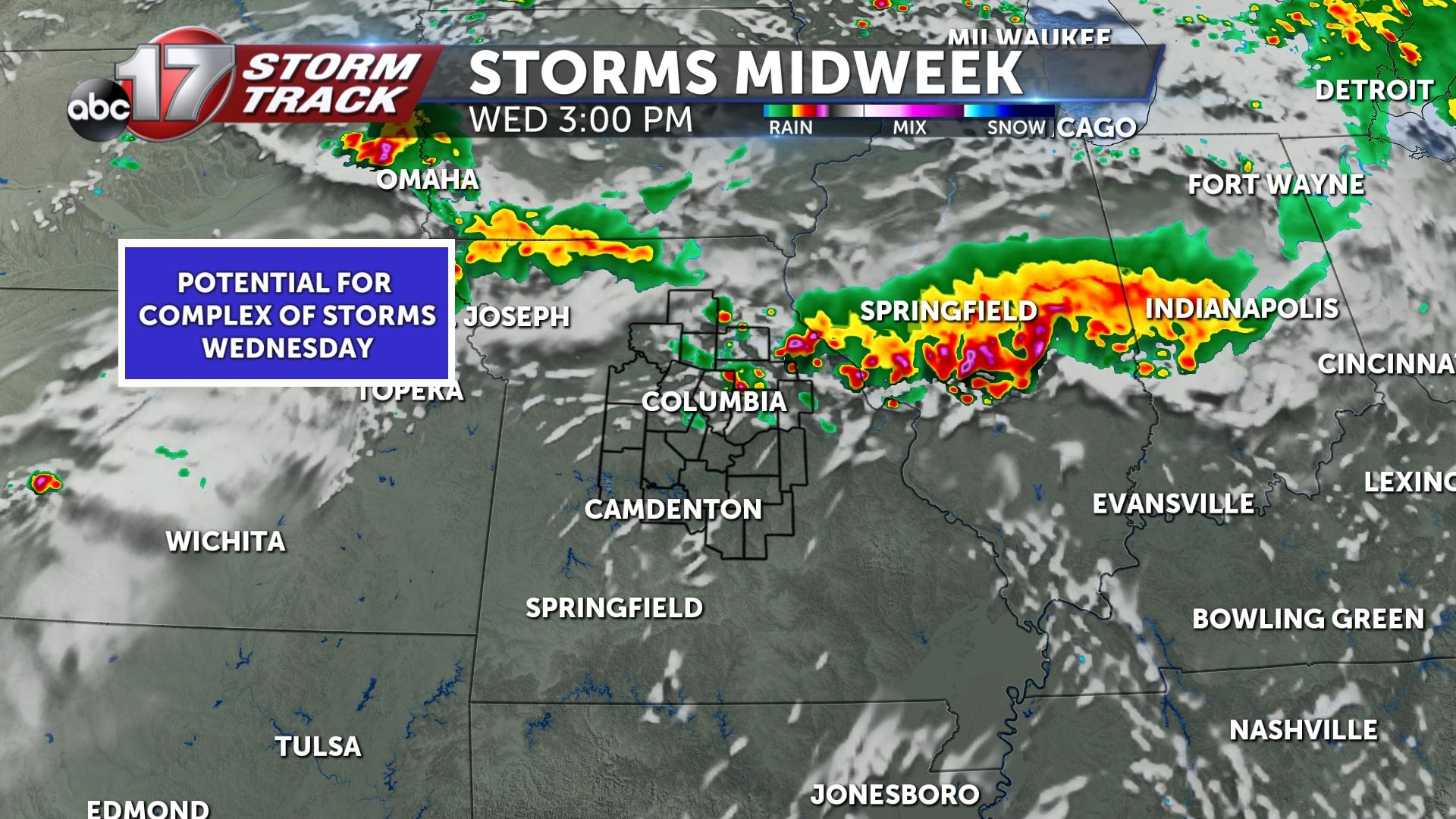John Ross ABC 17 News on Twitter: "Wednesday's set up could bring us strong storms. It's still ...