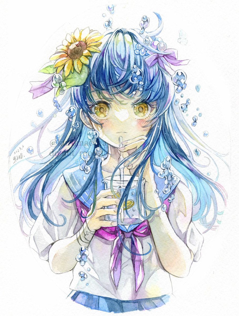 「#TLに夏の創作をそっとおいていく 」|黒抹茶🧪 コミティア144【J22b】のイラスト