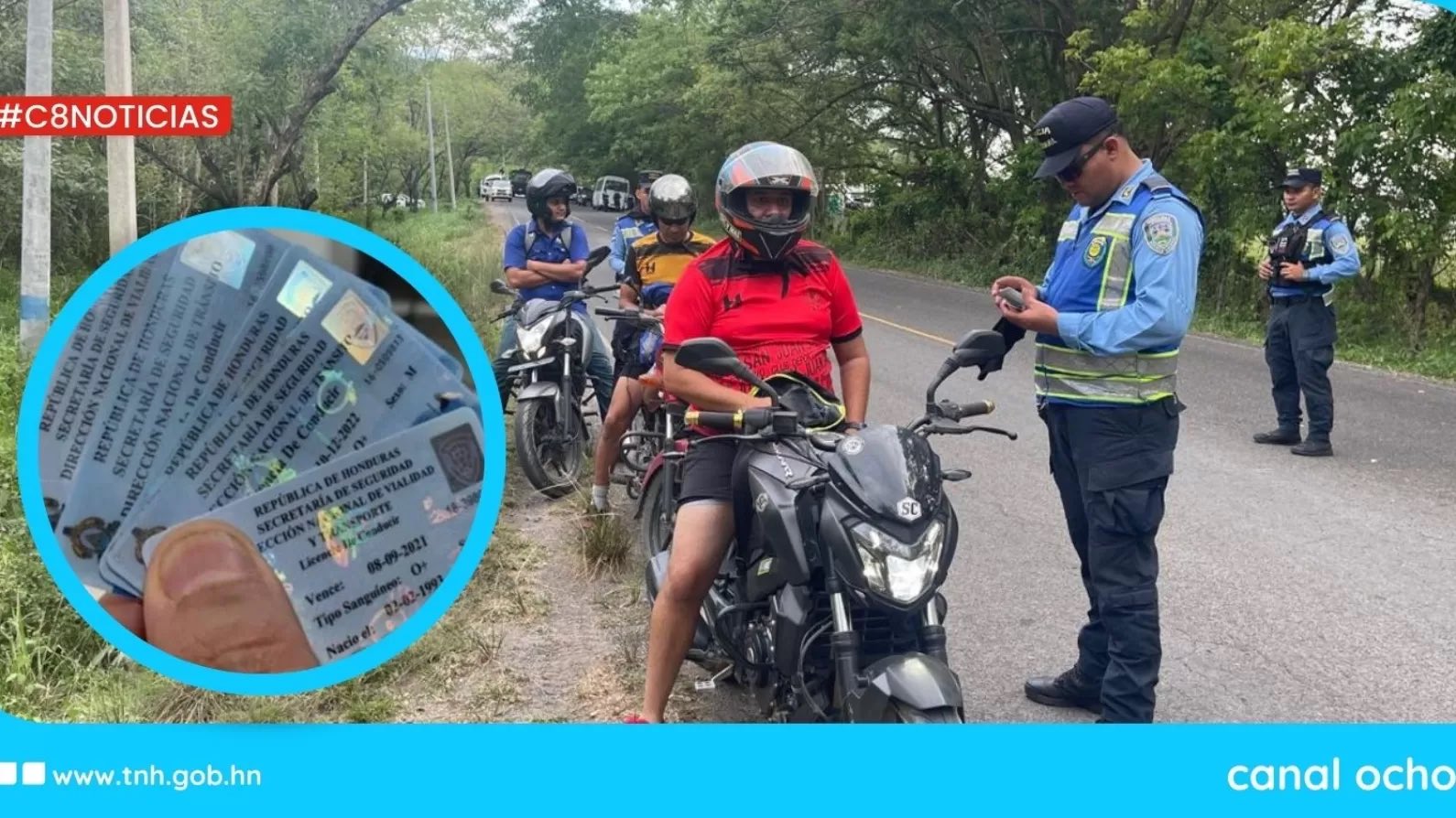 Canal 8 on Twitter: "#C8Noticias || 🚔🪪 La @dnvt_honduras, en el municipio de Tela, departamento ...