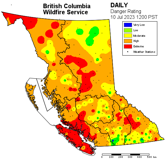 British Columbia Forest Map