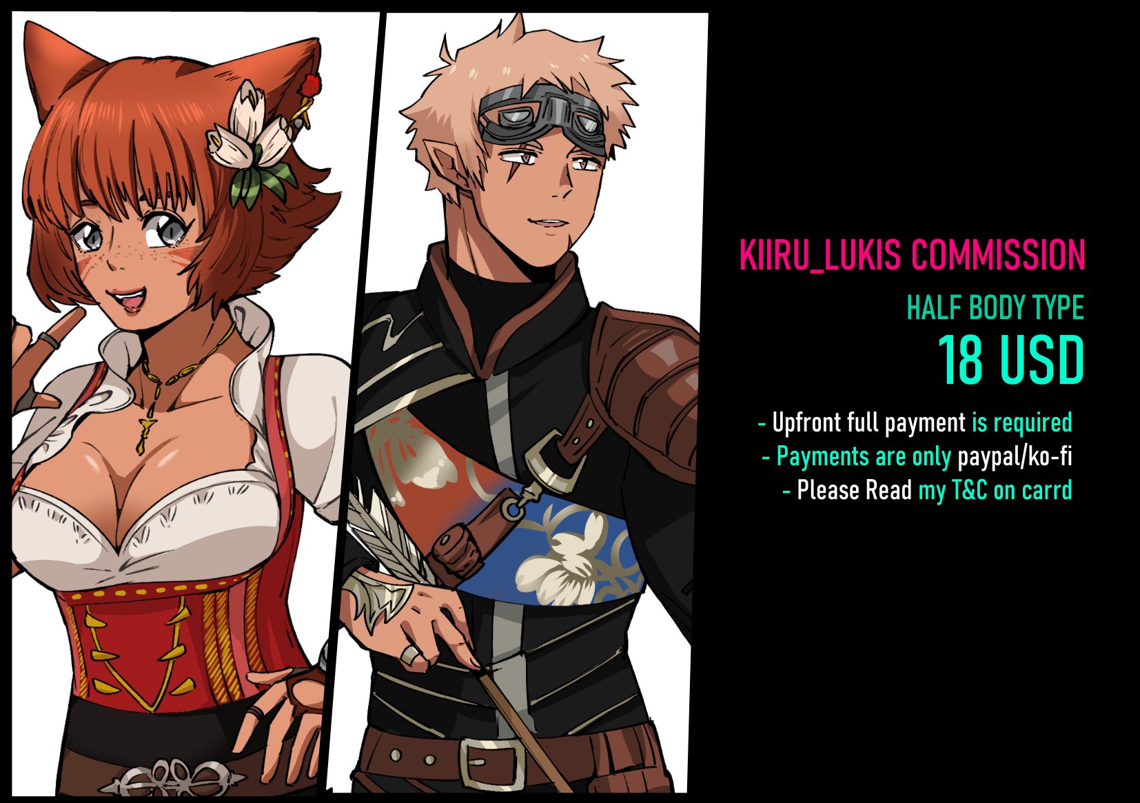 KiiRu 🍓 ANIMANGAKI 2023 GRIND on Twitter: "Half Body Commission is OPEN (4 slots available ...