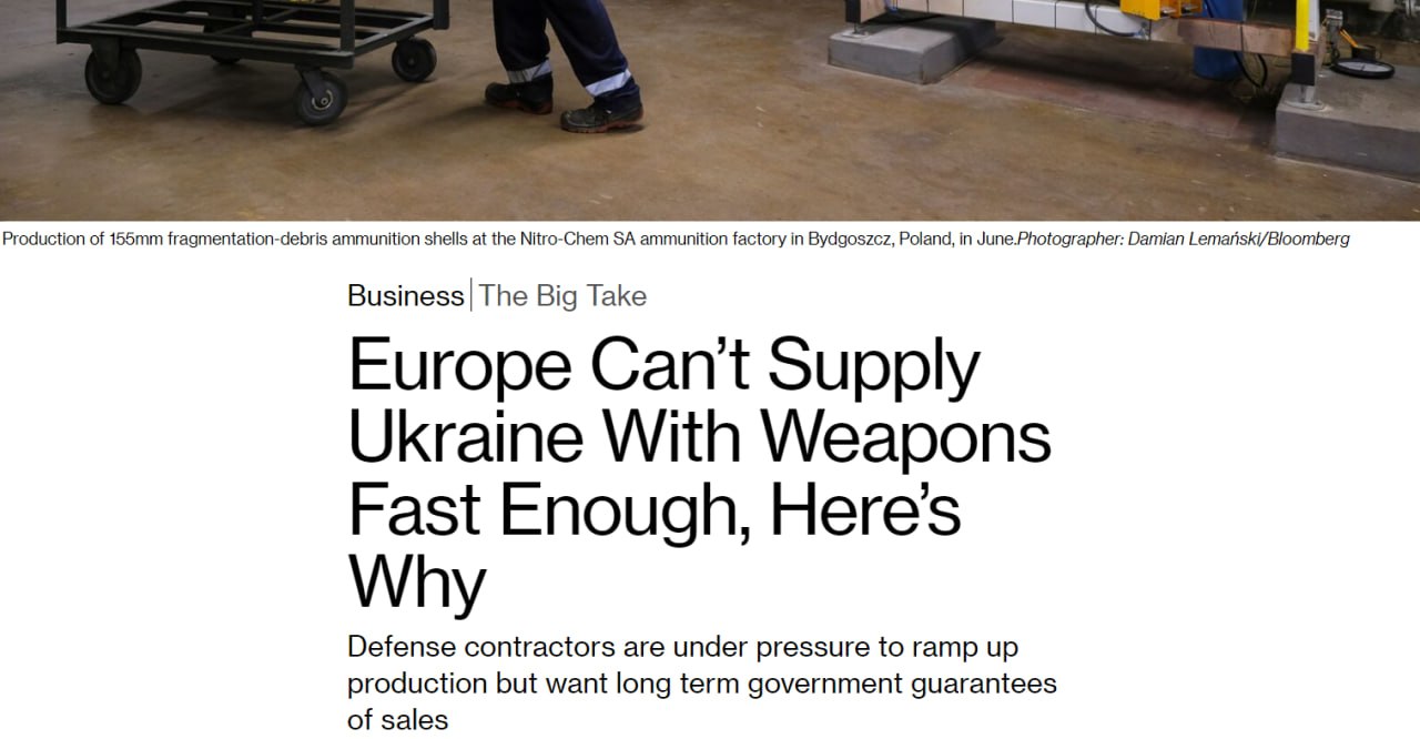 Spriter Team on Twitter: "Europe can't supply Ukraine with weapons fast enough – Bloomberg ...