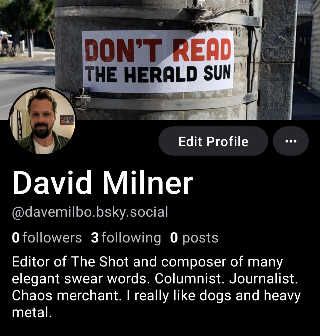 David Milner on Twitter: "Hey, I have this one now if you'd like to follow me on there! (he said ...