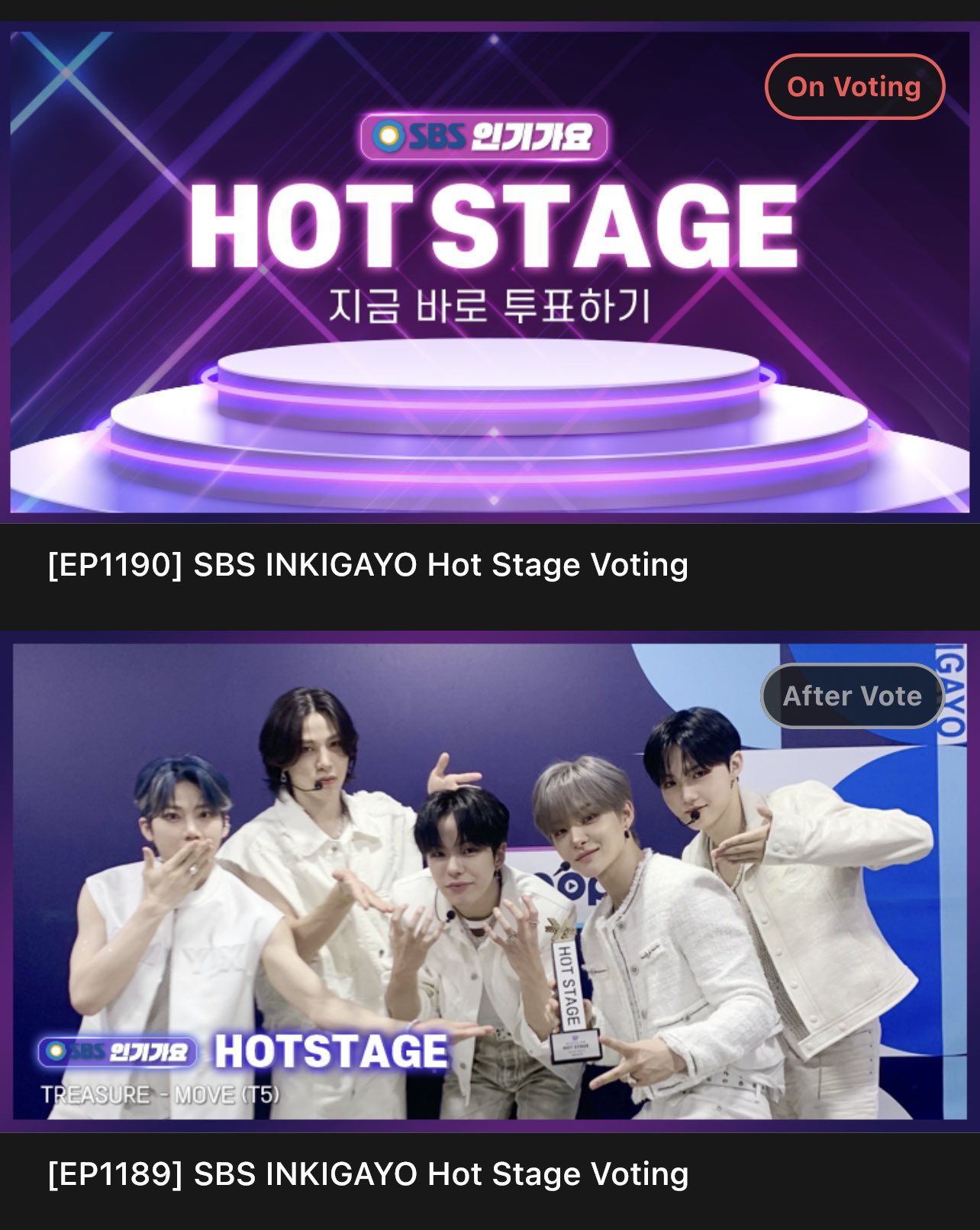 TREASURE INA on Twitter: "[INIKGAYO HOT STAGE] Treasure Makers! Let’s get another trophy for T5 ...