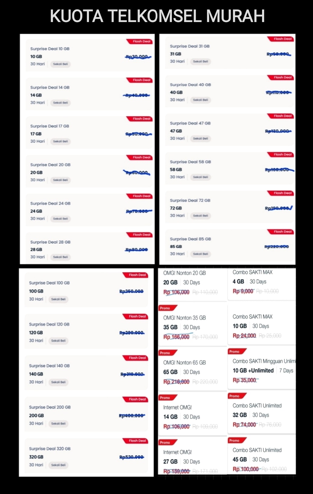 Kuota isat xl tsel tri indosat im3 cv convert on Twitter: "KUOTA TELKOMSEL MURAH Wajib cek nomor ...