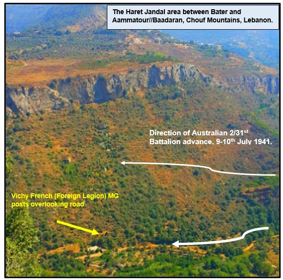 10 July 1941: On the rugged heights of a rocky escarpment in Lebanon’s ...