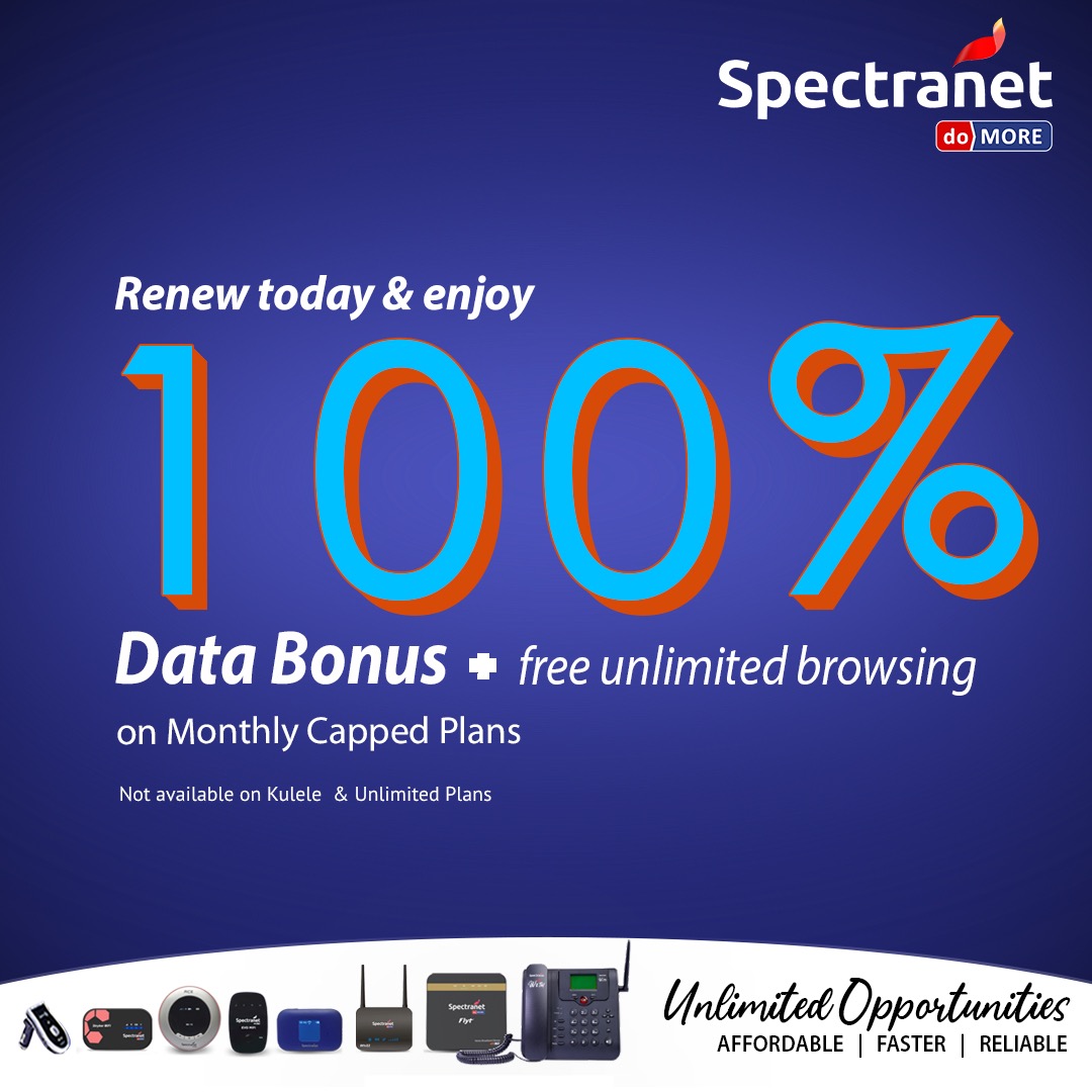 @Spectranet_NG on Twitter: "A Tuesday to treasure with MORE DATA! Let's hit the day browsing and ...
