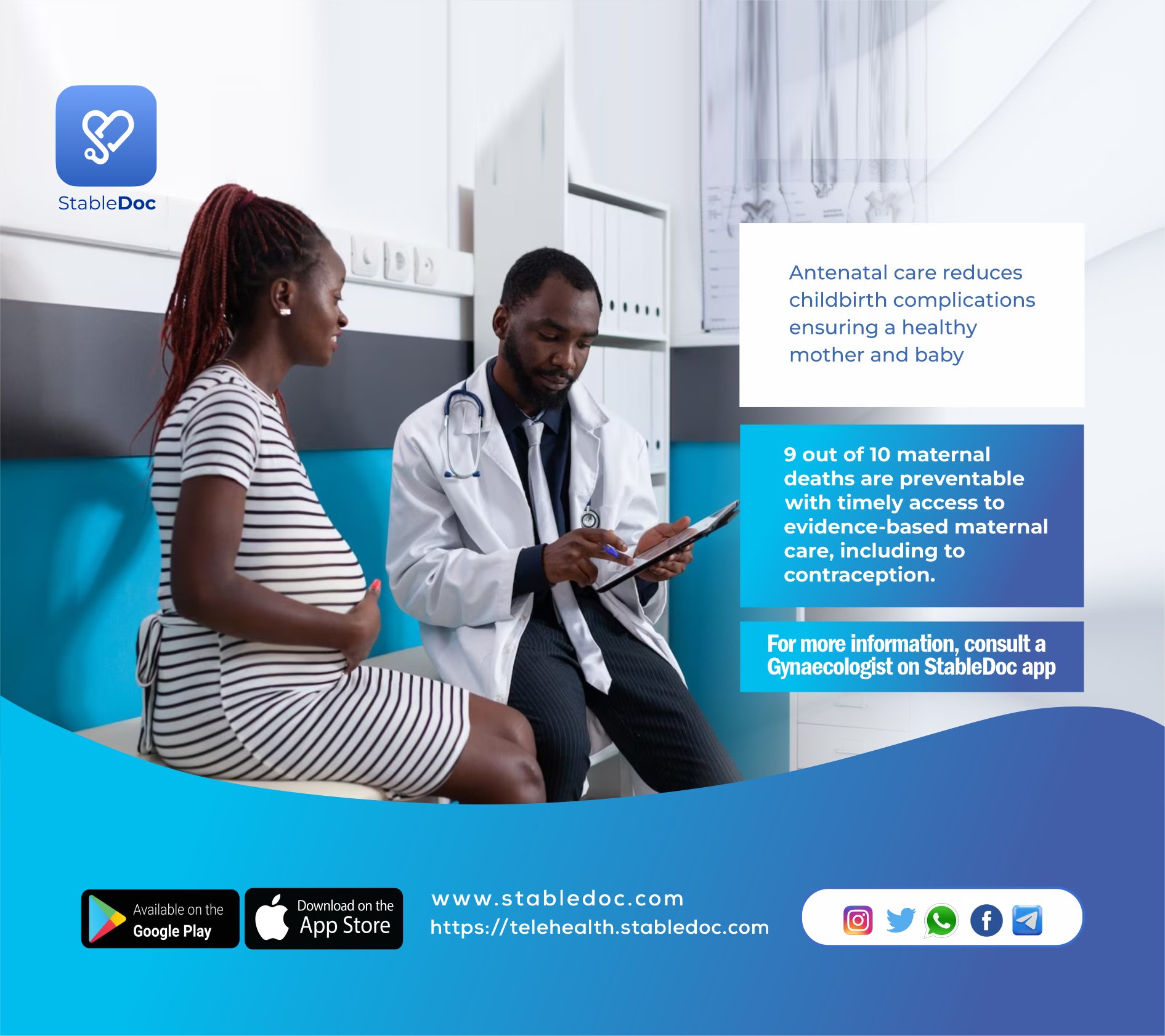 StableDoc on Twitter: "Did you know? 9 out of 10 maternal deaths can be prevented with timely ...