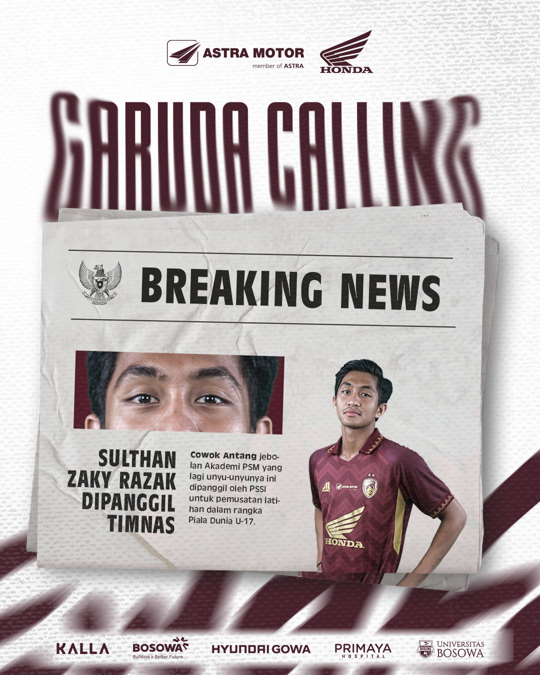 PSM Makassar on Twitter: "Sulthan Zaky mendapat panggilan dari @PSSI untuk mengikuti pemusatan ...