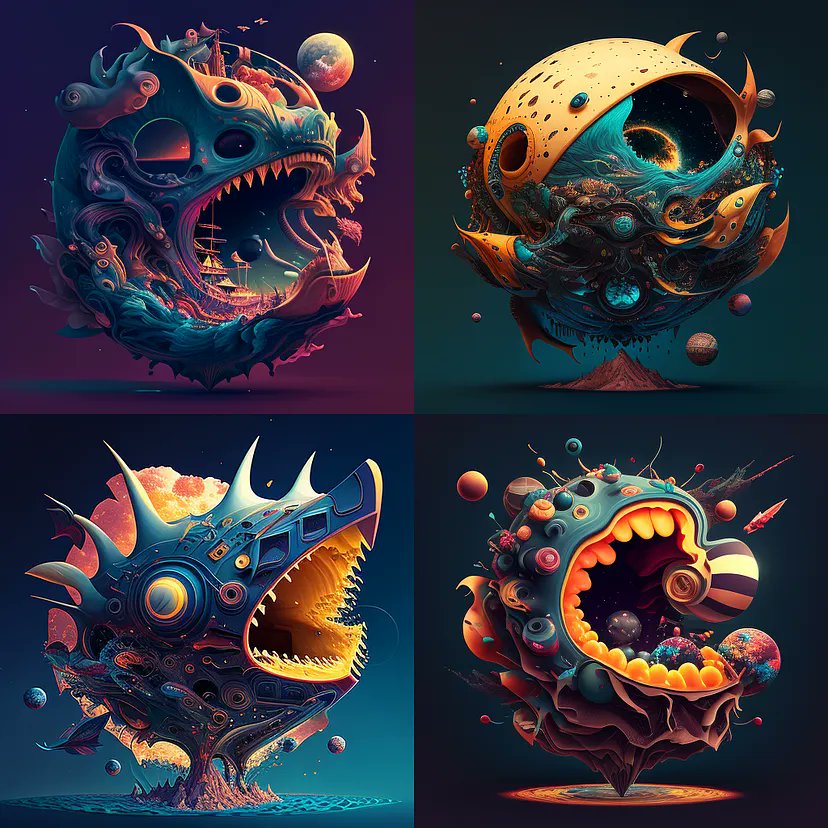 Madni Aghadi on Twitter: "6. Explode Objects by Nychos Prompt: Explode planets by Nychos https ...