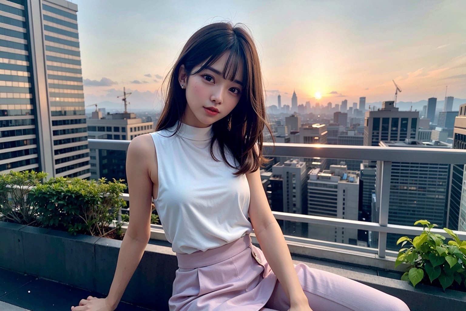 kasu-mi on Twitter: "お仕事お疲れさま💕 日が陰ってきましたが、まだまだ暑いので気をつけてお帰り下さい💓 #AIart #AIphoto #AI美女 #AI美人 ...