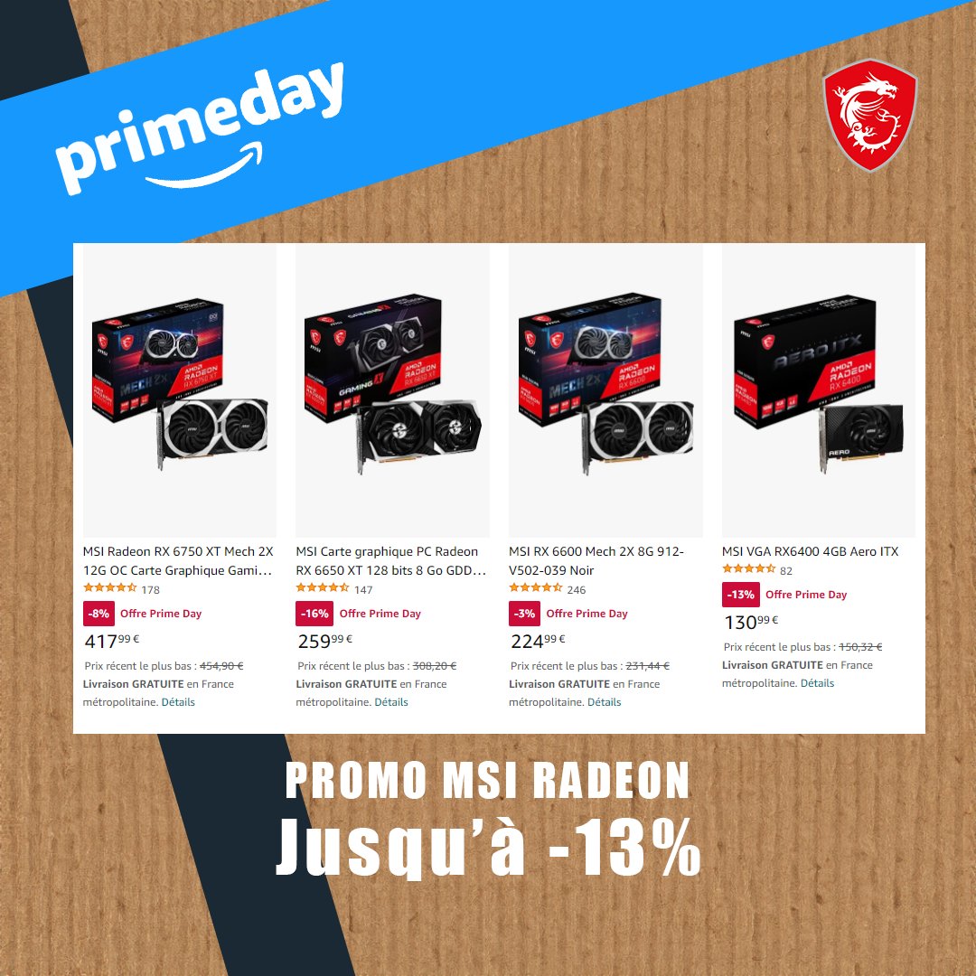 MSI France on Twitter: "Toute les promo RADEON !!! ici https://t.co/5pOjlmTzox @AMD_France # ...