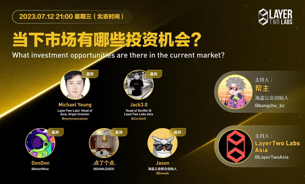 LayerTwo Labs Asia on Twitter: "当下市场如何走向成为大家关注的焦点，哪些赛道值得我们重点关注？请锁定我们的 ...