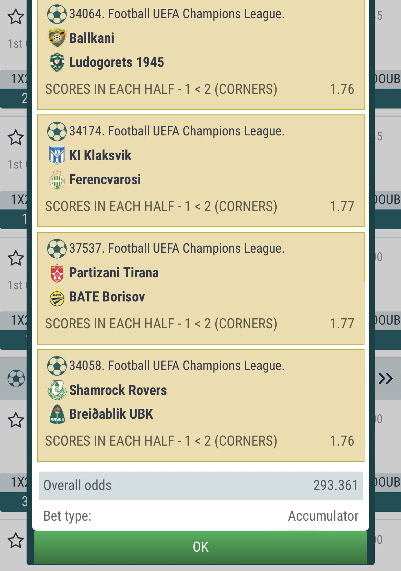 MrBanks💰 on Twitter: "#UCL Qualification Tips 293 odds HSH2 corners KVBGH 20+ odds No PK/No Red ...