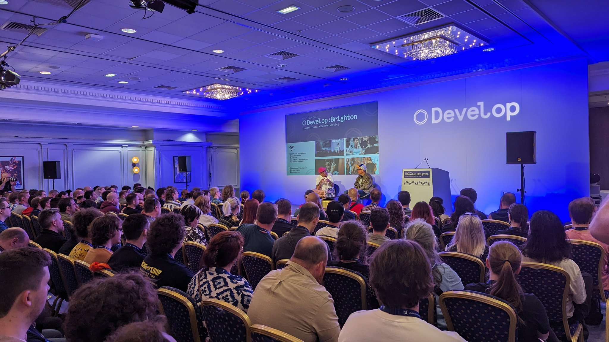 Develop:Brighton on Twitter: "Room 1 is packed for our opening keynote from @ID_Xbox's @iocat ...