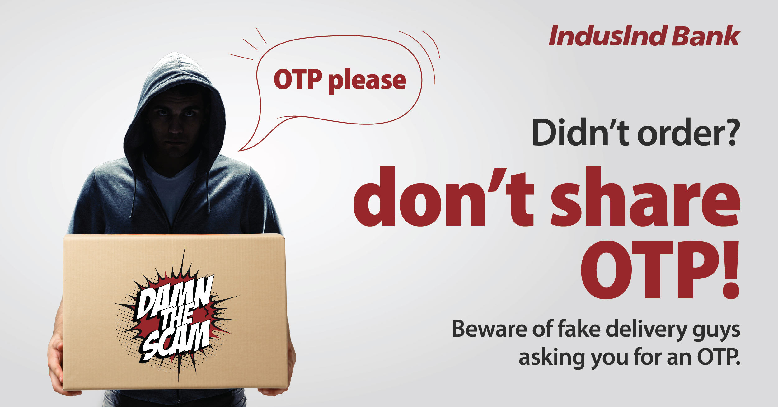 IndusInd Bank on Twitter: "Recently, several cases of fake delivery executives have been ...
